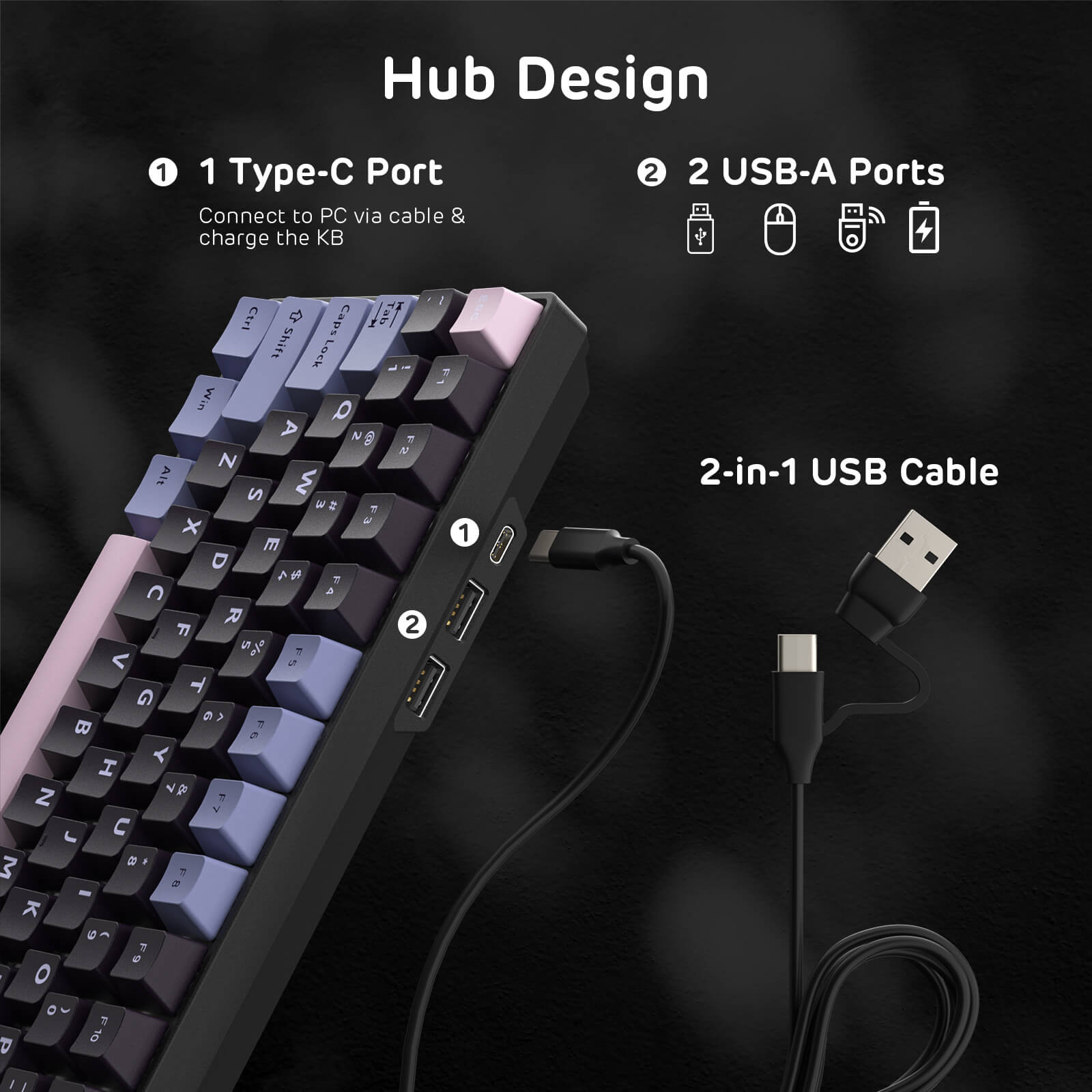 RK ROYAL KLUDGE RK96 Wireless Hot-Swappable RGB Keyboard – RKgaming