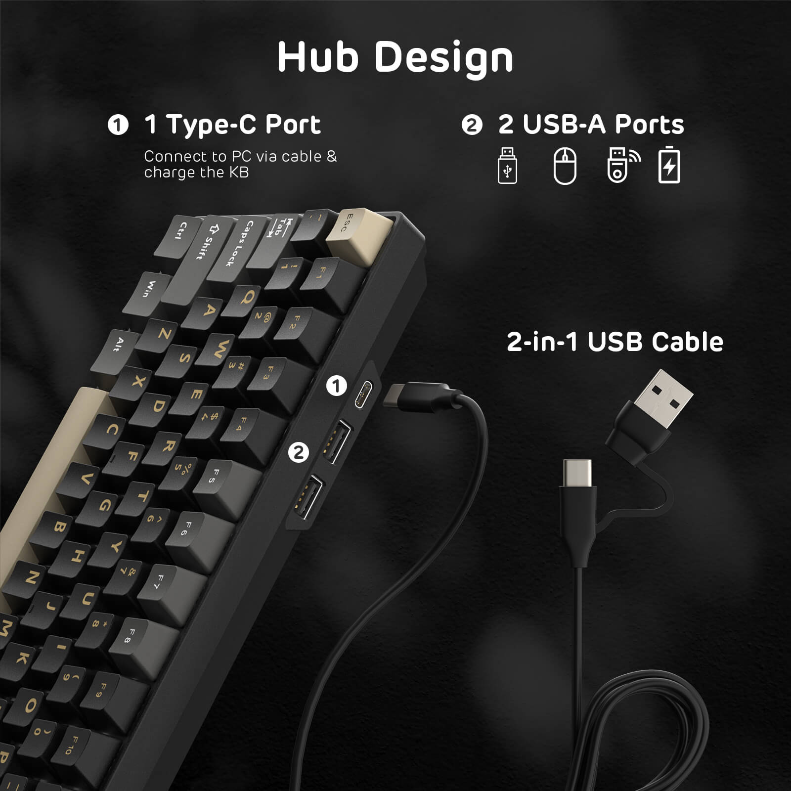 RK ROYAL KLUDGE RK96 Wireless Hot-Swappable RGB Keyboard – RKgaming