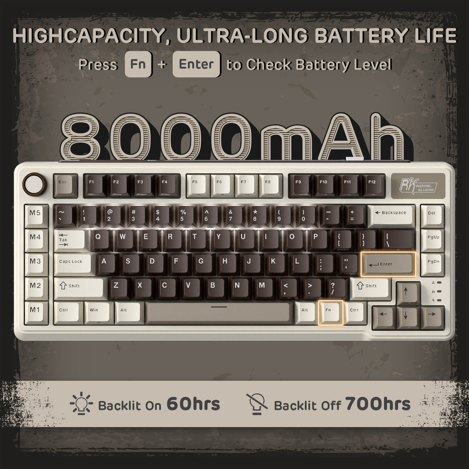 RK ROYAL KLUDGE L75 Wireless Hot-Swappable RGB Keyboard – RKgaming