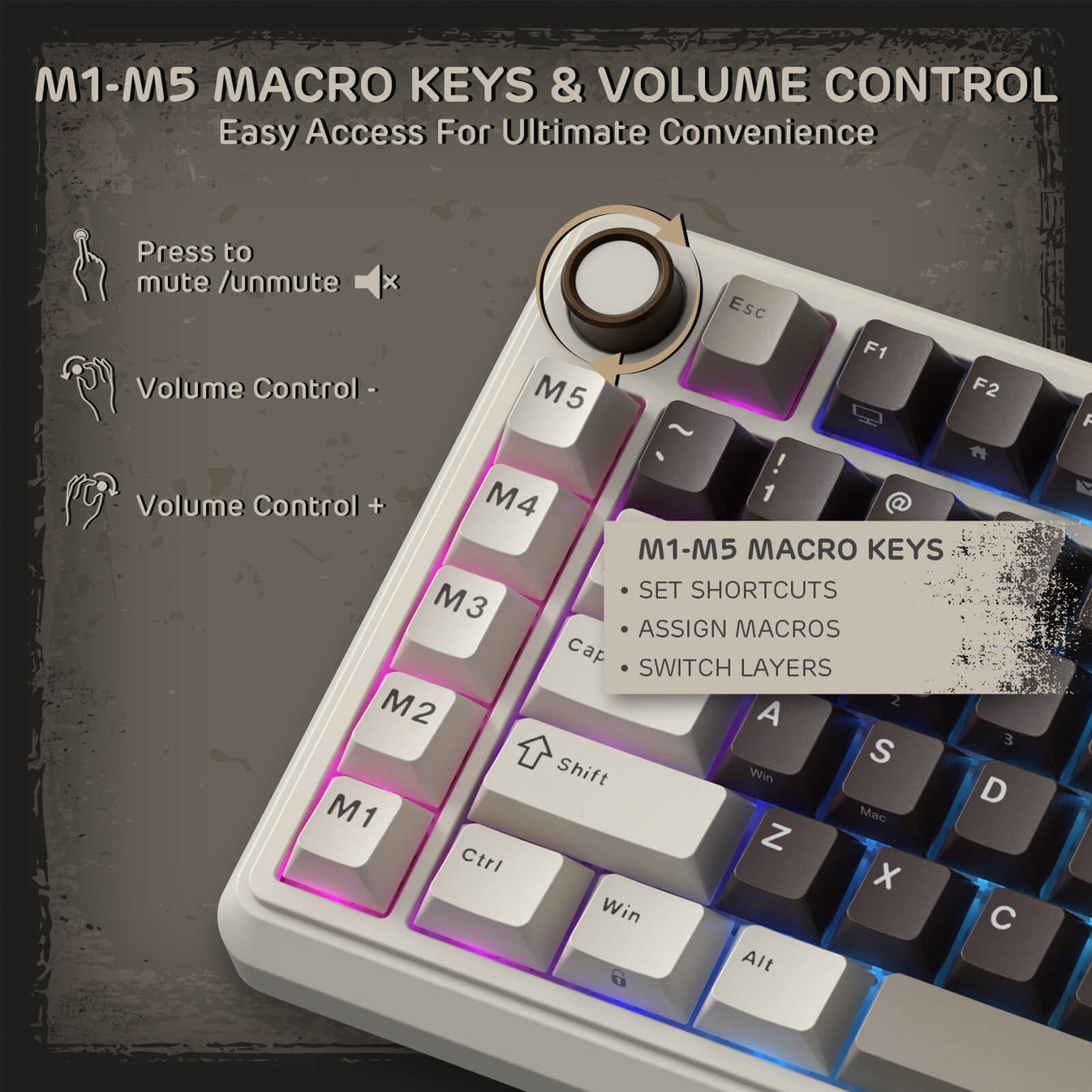 RK ROYAL KLUDGE L75 Wireless Hot-Swappable RGB Keyboard – RKgaming