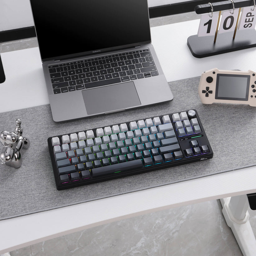 RK ROYAL KLUDGE R87 Pro Wireless TKL Gasket Mount Gaming Keyboard with ...
