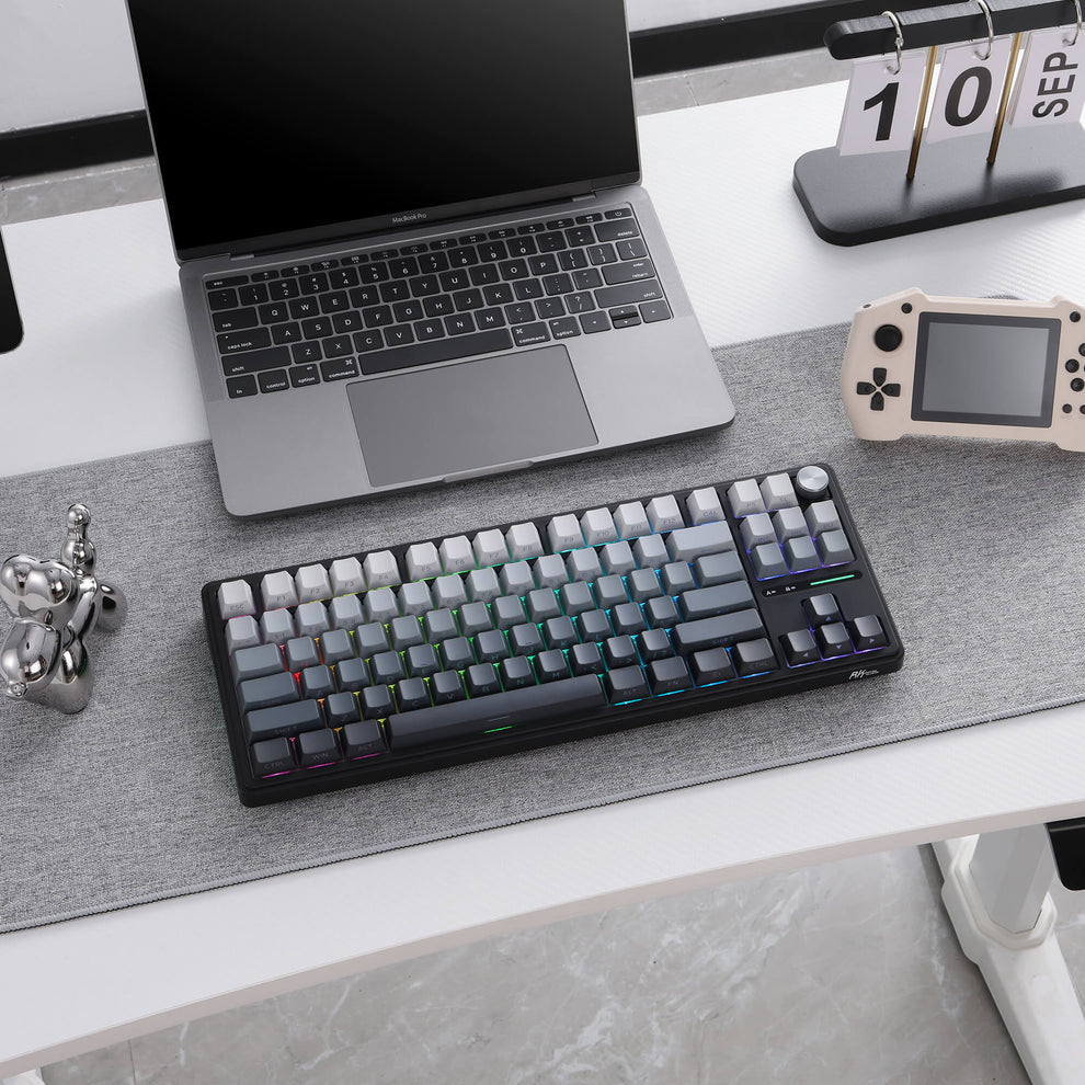 RK ROYAL KLUDGE R87 Pro Wireless TKL Gasket Mount Gaming Keyboard with ...