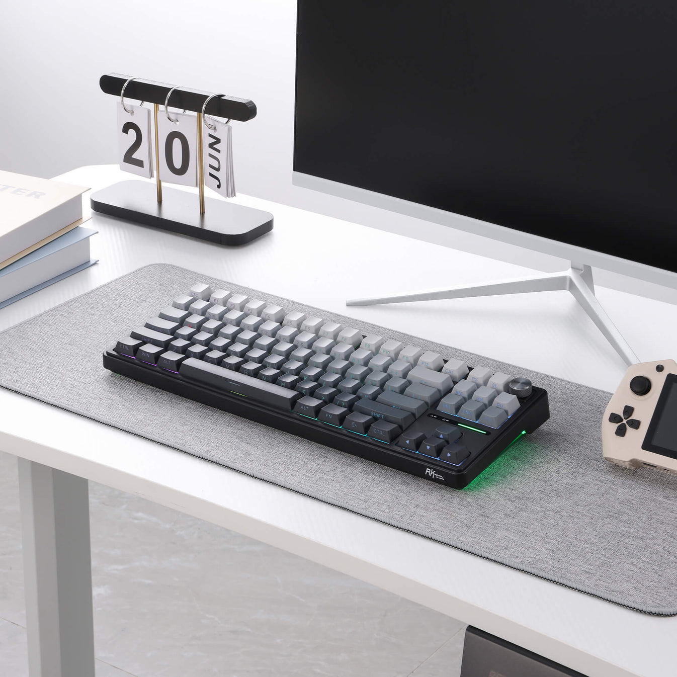 RK ROYAL KLUDGE R87 Pro Wireless TKL Gasket Mount Gaming Keyboard with ...