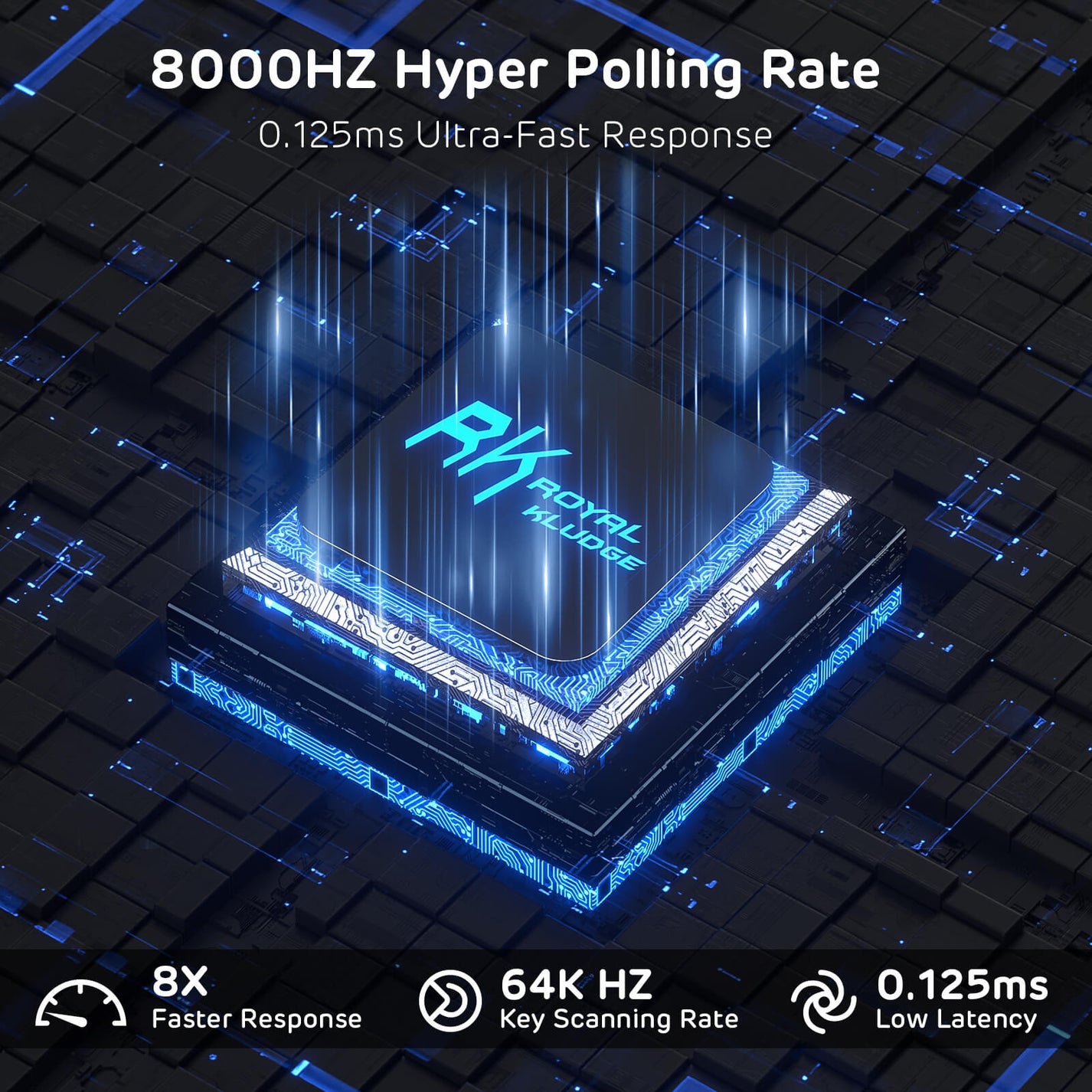 RK ROYAL KLUDGE C87 HE Hall Effect Gaming Keyboard | Rapid Trigger for ...