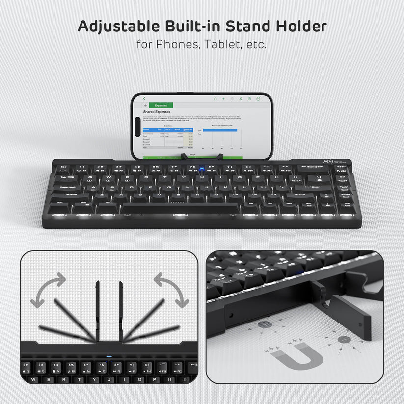 RK ROYAL KLUDGE F68 60% Foldable Low Profile Mechanical Keyboard – RK ...