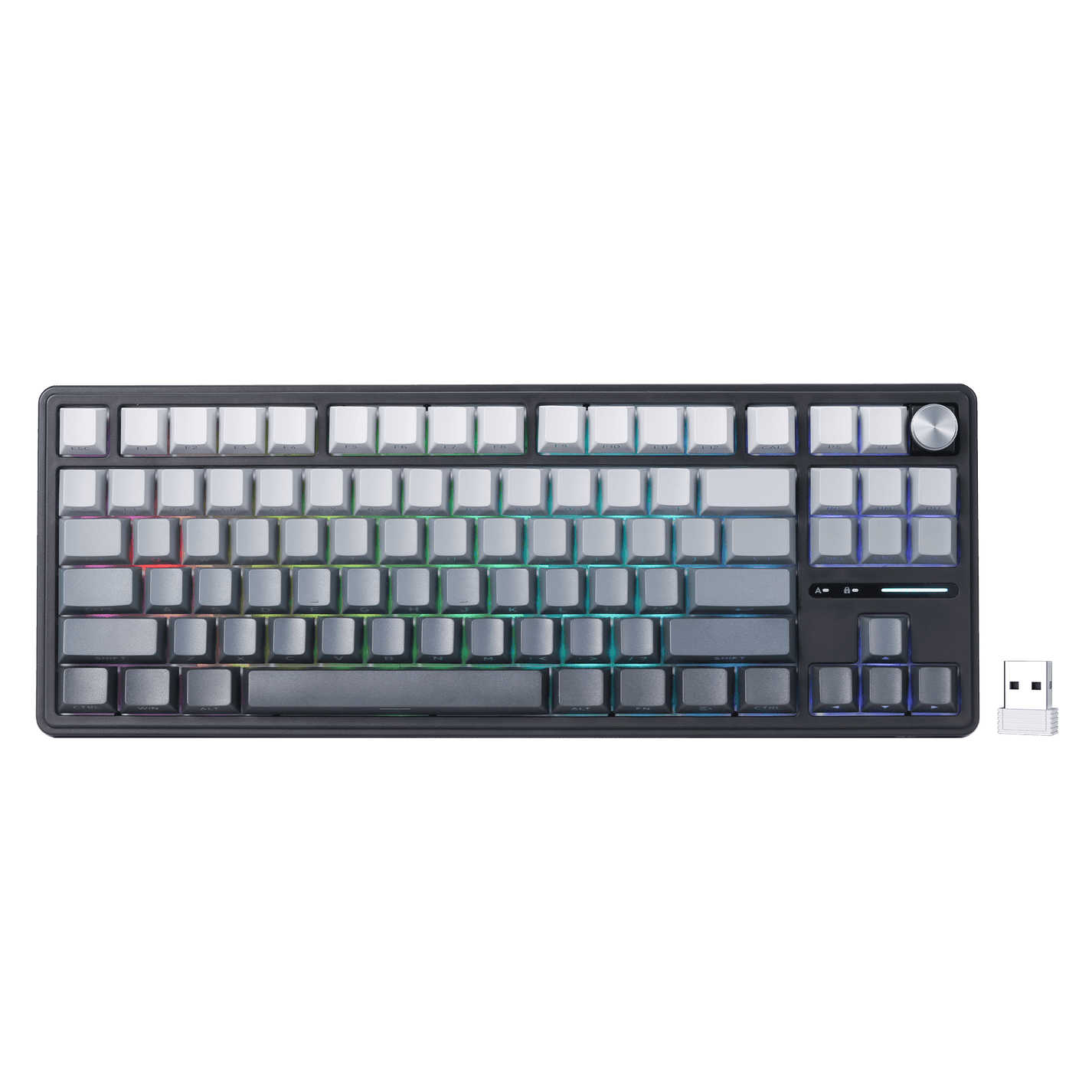RK ROYAL KLUDGE R87 Pro Wireless TKL Gasket Mount Gaming Keyboard with ...