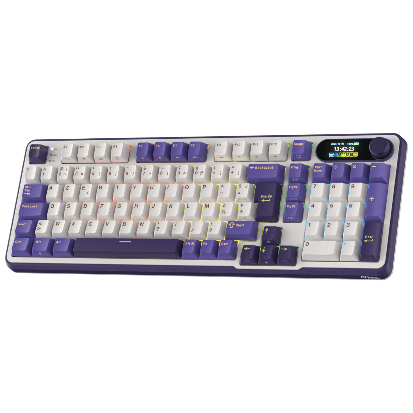 RK ROYAL KLUDGE S98-FR Clavier Mécanique Sans Fil 96% AZERTY – RK Royal ...