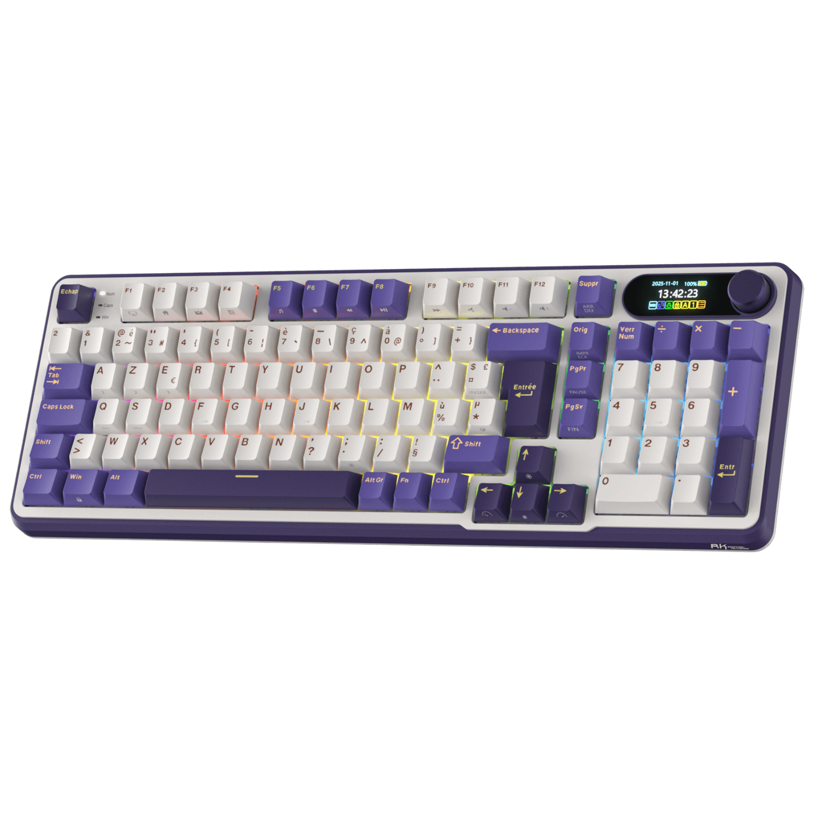 RK ROYAL KLUDGE S98-FR Clavier Mécanique Sans Fil 96% AZERTY – RK Royal ...