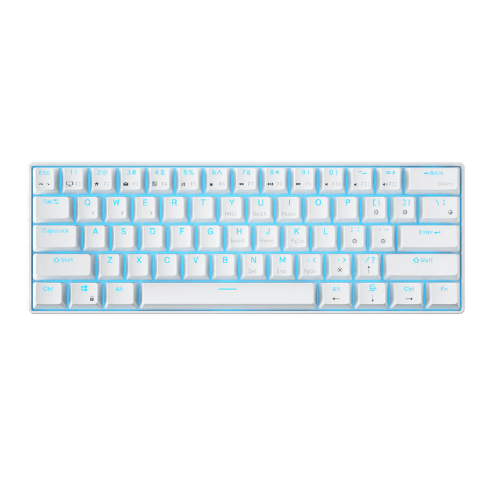 ROYAL KLUDGE RK61 60% White Wireless Mechanical Gaming Keyboard – RK ...