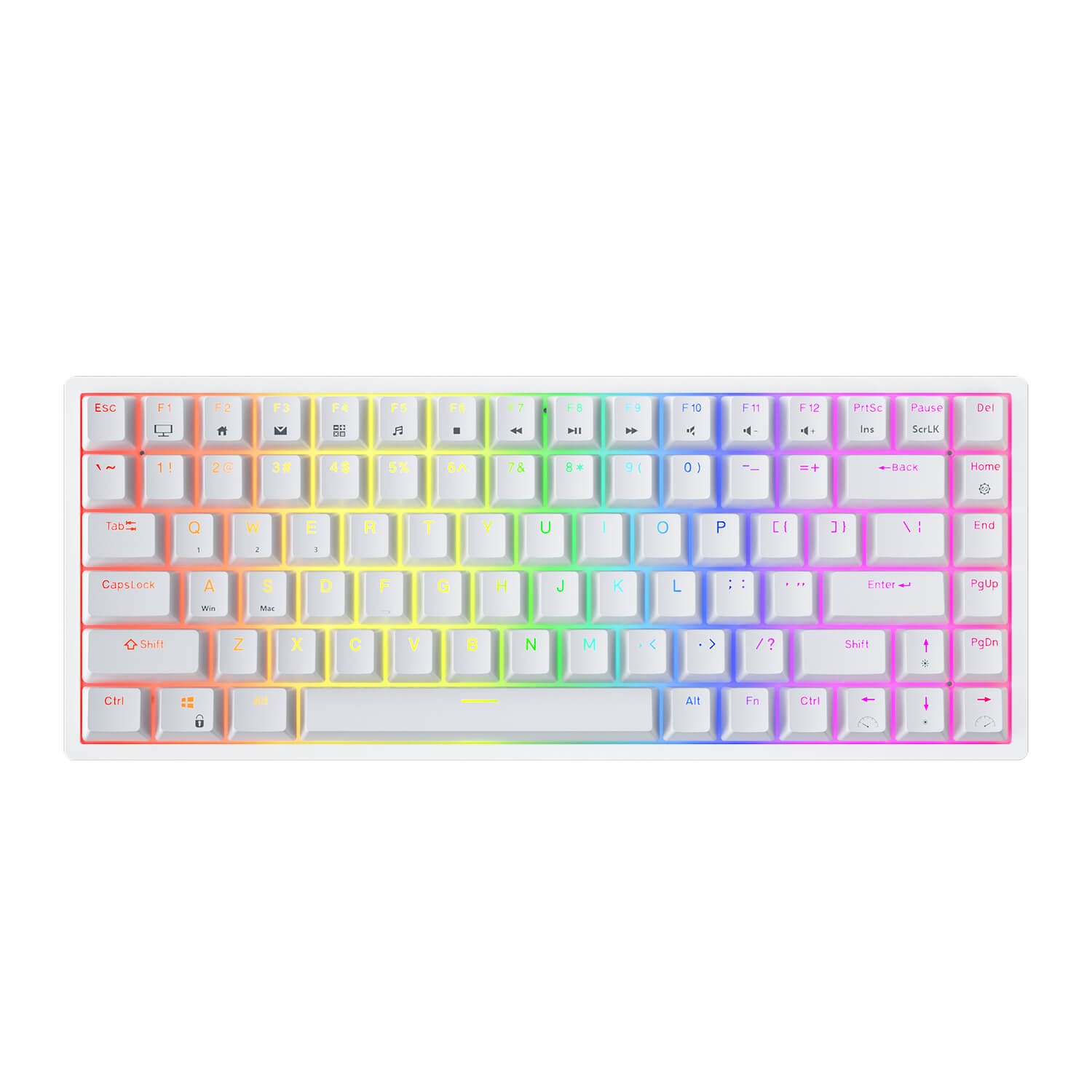 ROYAL KLUDGE RK84 84 Keys Wireless 75% Mechanical Gaming Keyboard ...