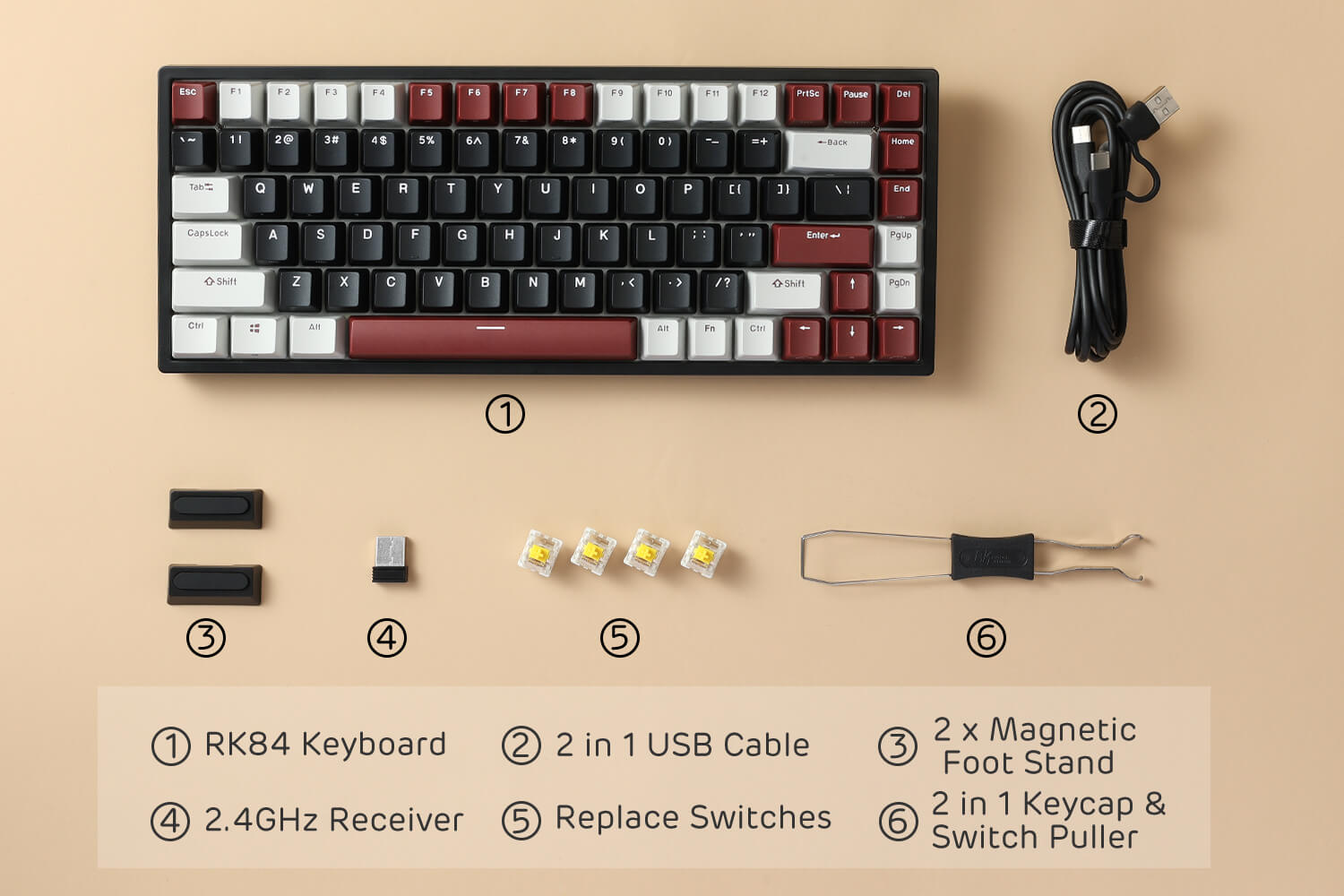 RK ROYAL KLUDGE RK84 Wireless RGB Limited Edition Keyboard – RKgaming