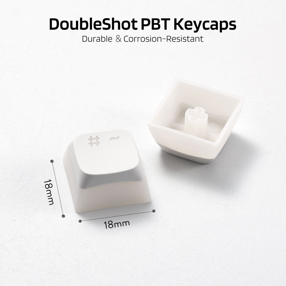 PBT Double Shot 117-Key Pudding Keycaps Set | Translucent XDA Profile ...