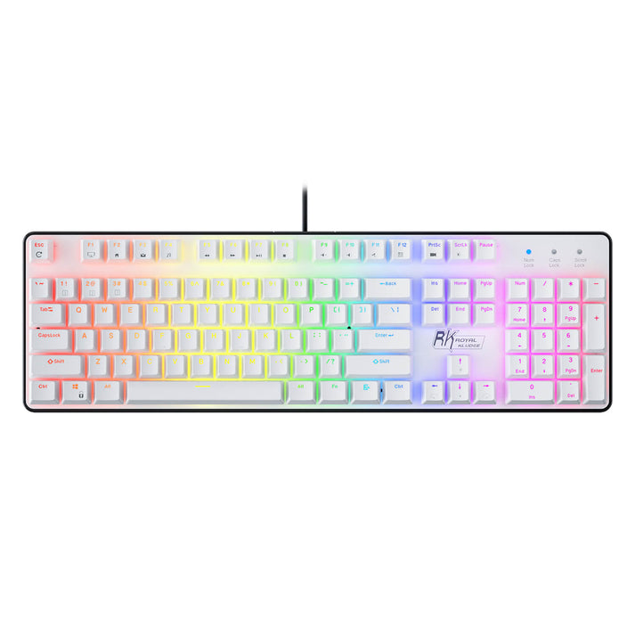 RK ROYAL KLUDGE RK920 Full Size 104 Keys Wired Rainbow Backlit ...